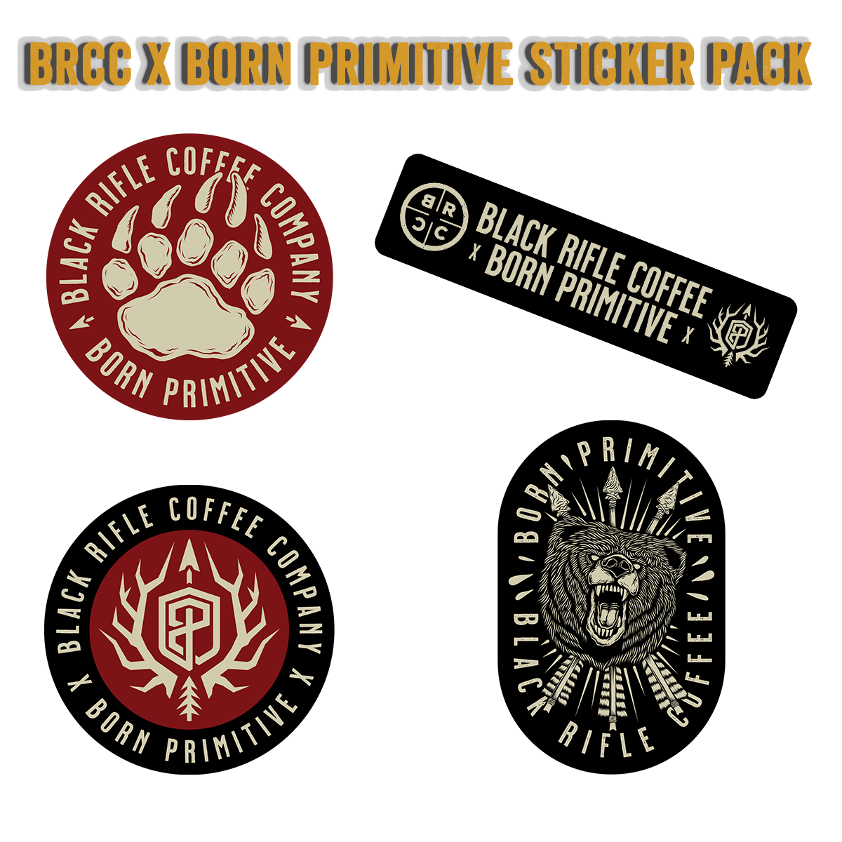 Born Primitive x BRCC Sticker Pack